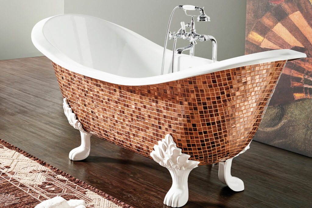 Mosaic finish & patterns - Bleu Provence