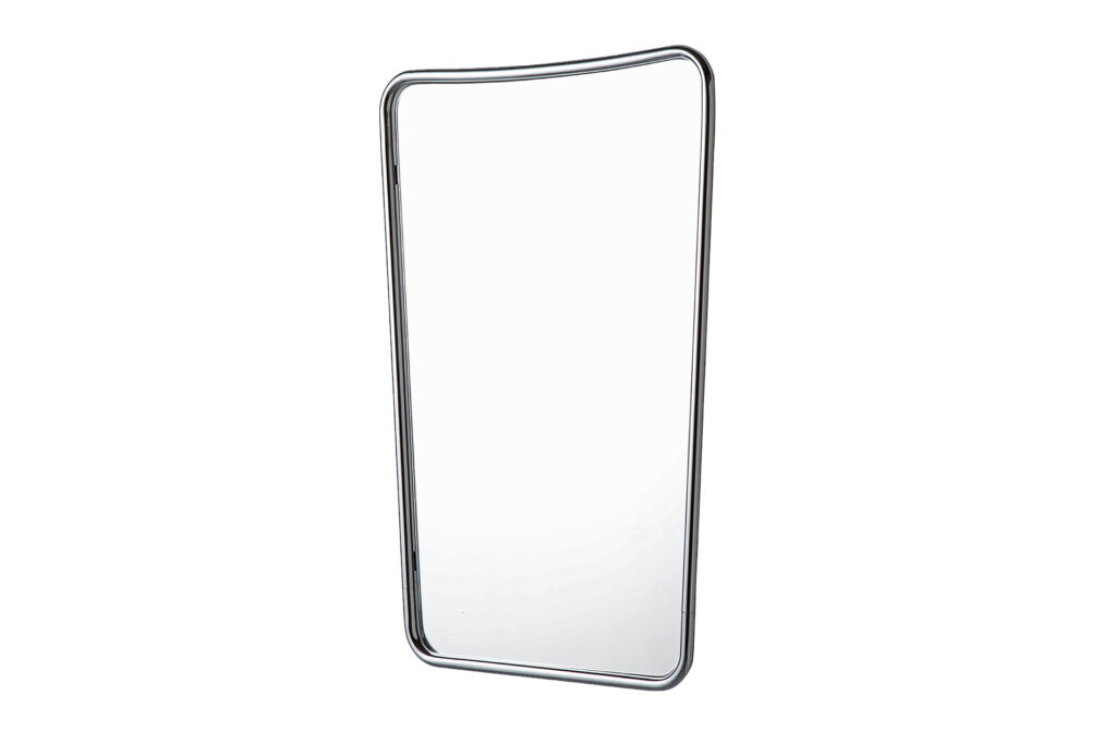 Trapezoidal mirror with frame - Bleu Provence