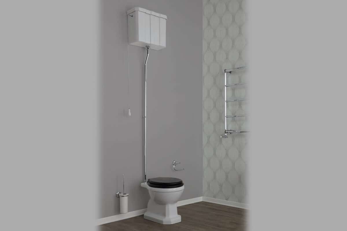 WC + high level cistern - Bleu Provence