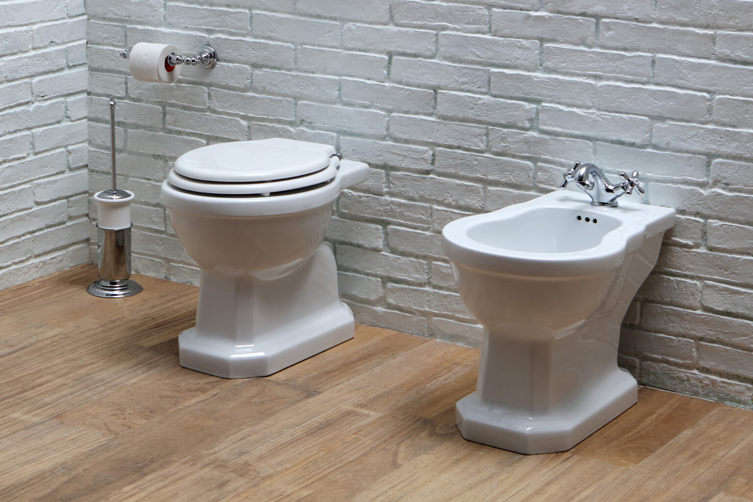 Floor mounted wc pan - Bleu Provence