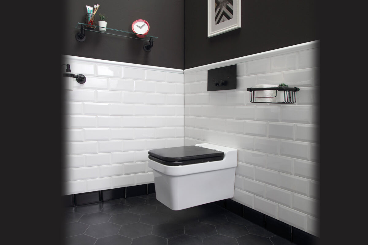 Wall-hung wc pan - Bleu Provence